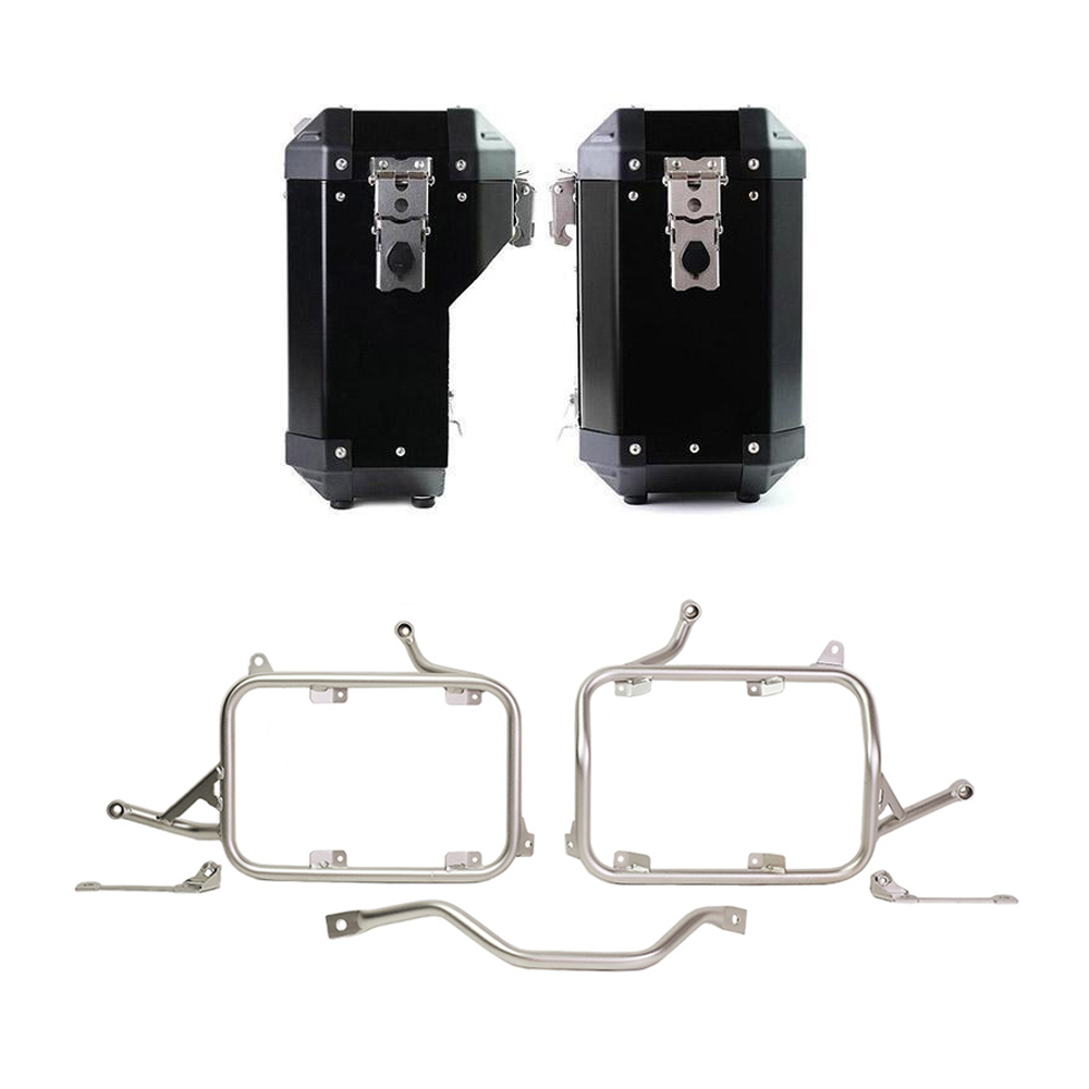 Atlas Aluminium Panniers (40L+34L) + Subframes Silver BMW R1300GS ...